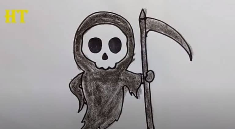 How To Draw Death Easy Step By Step - Entertainment for All