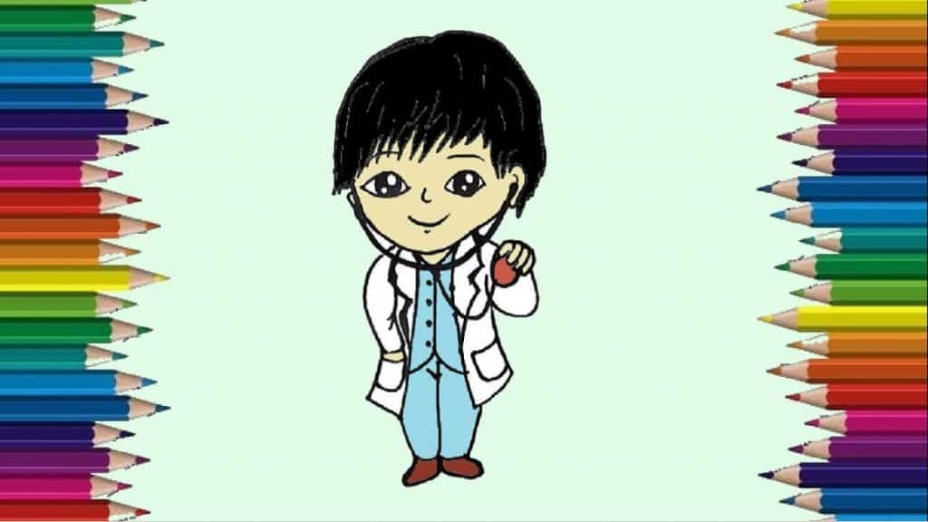 How To Draw A Cute Doctor Step By Step | Doctor drawing easy ...