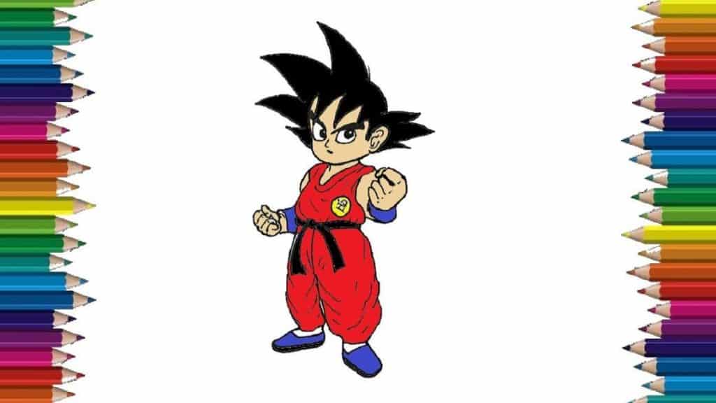 How To Draw Goku From Dragon Ball Step By Step - Goku drawing easy ...