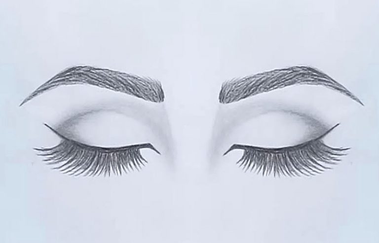 How To Draw Closed Eyes Step by Step - Entertainment for All