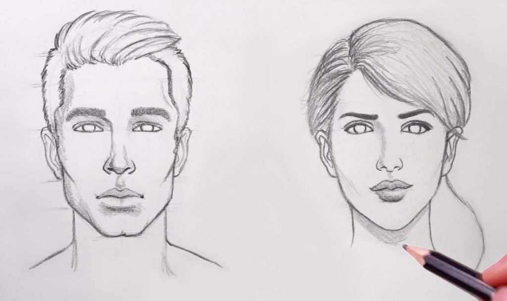 How to Draw Faces with Pencil Step by Step - Entertainment for All