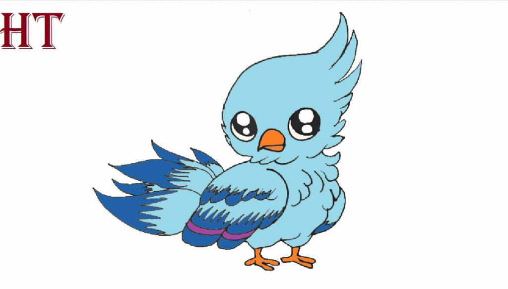 Chibi Bird Drawing Step by Step | How to draw a cute bird easy ...
