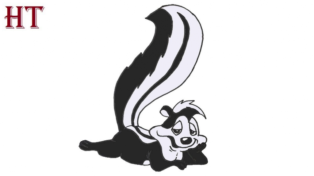 How To Draw Pepe Le Pew step by step || Easy to draw squirrel ...