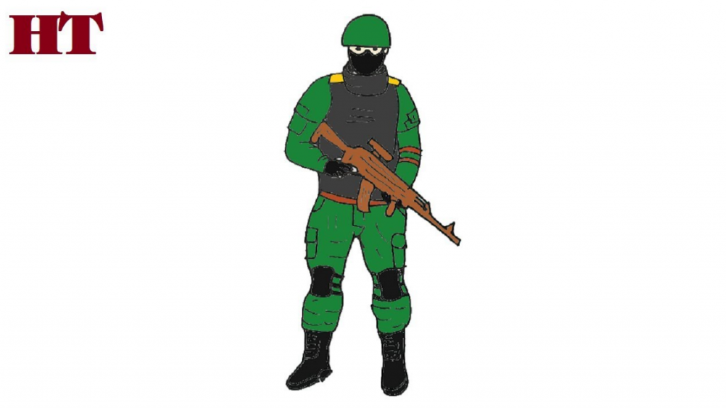 How to draw a soldier step by step | Easily draw a soldier ...