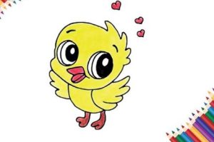 How To Draw a cute baby bird step by step - Entertainment for All