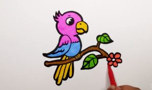 How To Draw a cute baby bird step by step - Entertainment for All