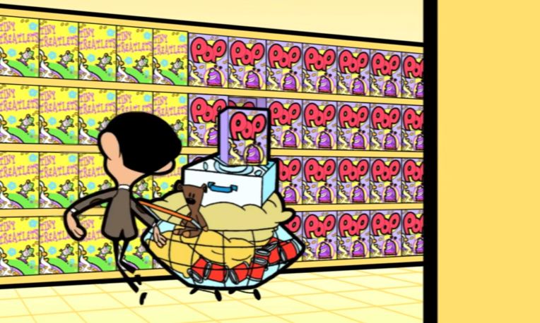 Mr Bean goes shopping | Cartoon about Mr Bean - Entertainment for All