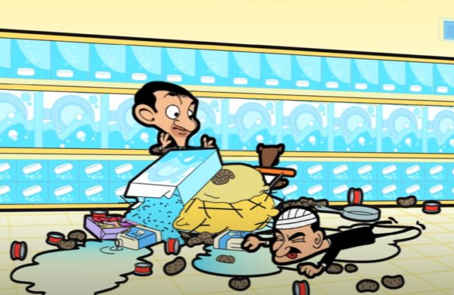 Mr Bean goes shopping | Cartoon about Mr Bean - Entertainment for All