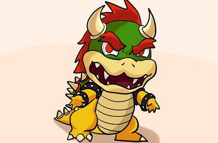 How to draw Bowser step by step - Bowser from Super Mario Bros ...