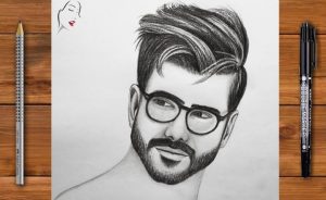 How to draw a beautiful boy with glasses step by step - How to draw a ...