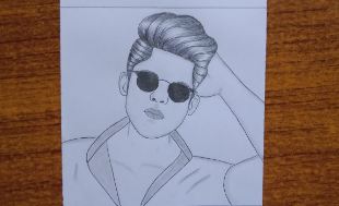 How to draw a boy with glasses step by step - Easy drawing boy with ...