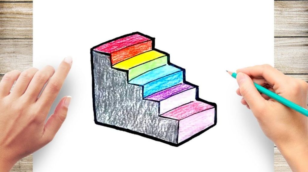 Easy drawing stairs for kids - Entertainment for All