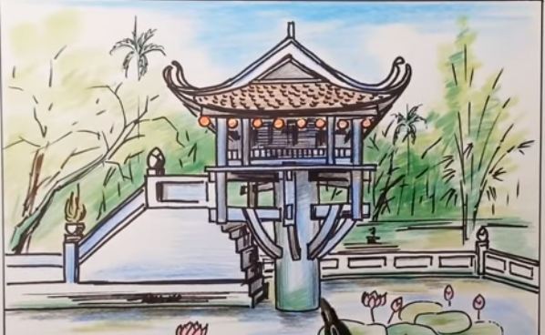 How to draw pagoda Step by step - Entertainment for All
