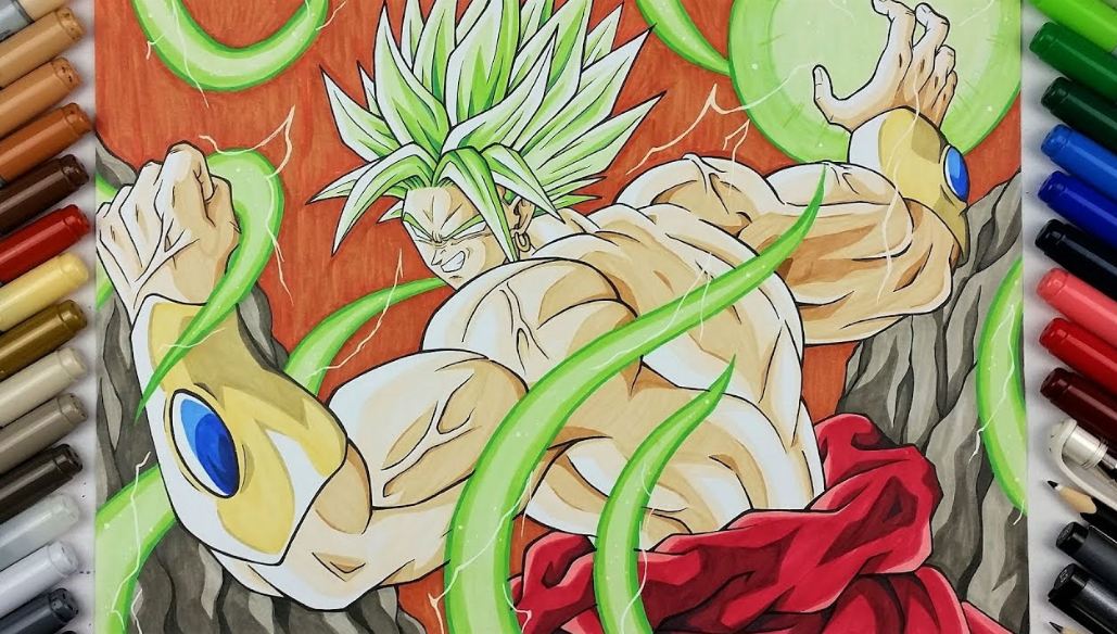 How to Draw Broly step by step - Super Saiyan - Entertainment for All