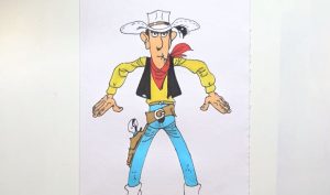 Easy Lucky Luke Drawing step by step - Entertainment for All