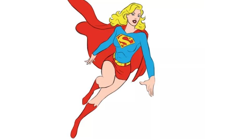Easy Supergirl drawing step by step - Chibi Supergirl - Entertainment ...