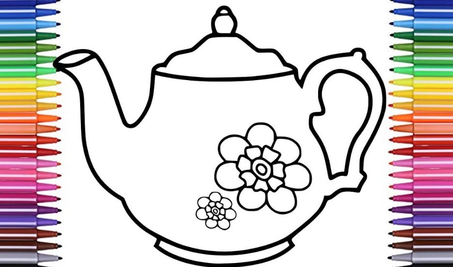 How to Draw a Tea Pot easy step by step - Entertainment for All