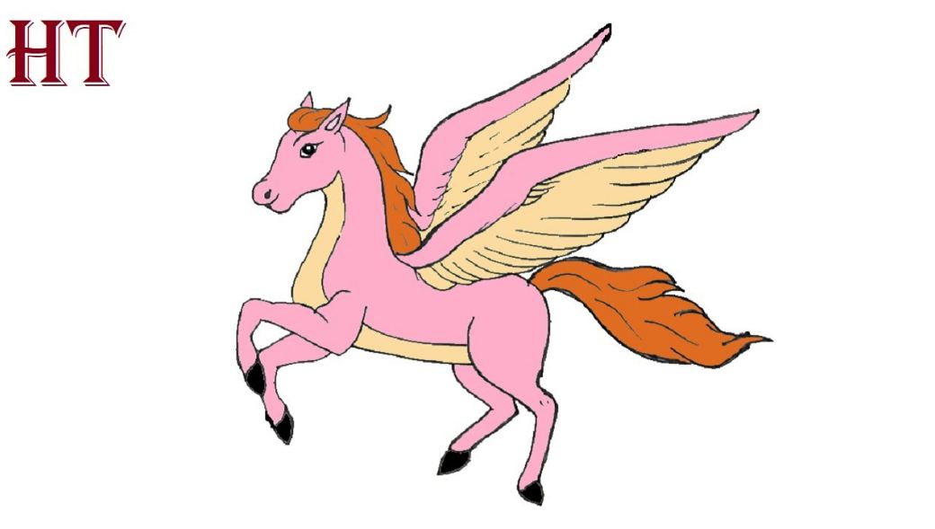 How to draw Pegasus step by step - Entertainment for All