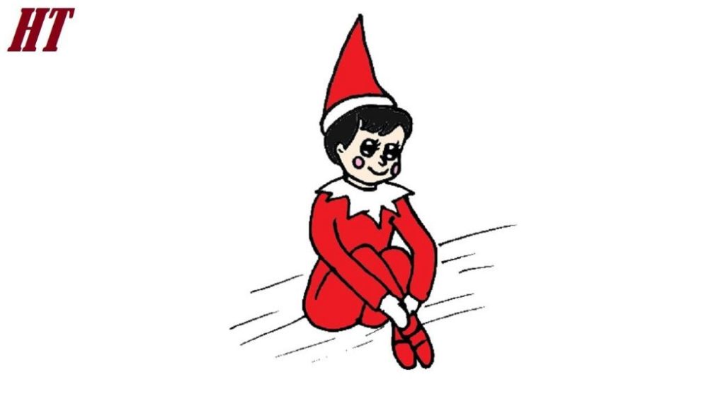 How to Draw Elf on the Shelf step by step - Entertainment for All