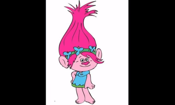 How to Draw Poppy from Trolls step by step - Entertainment for All