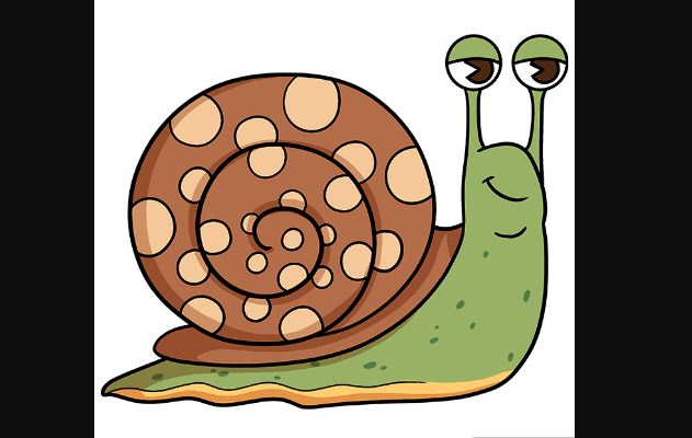 How to Draw a Cute Snail step by step - Entertainment for All