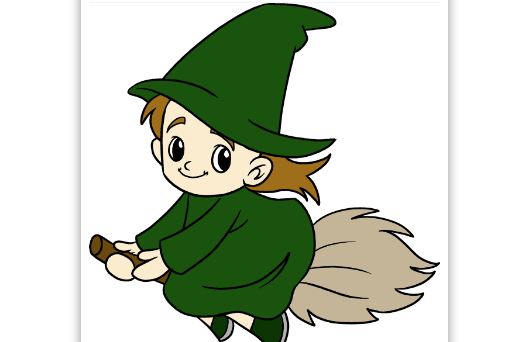 How to draw a cartoon witch step by step - Entertainment for All