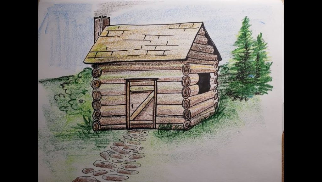 Easy To Draw Log Cabins: Log Cabin Drawing Easy – AOSA