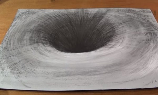 How to Draw a 3D Black Hole step by step - How to Draw Round Hole ...