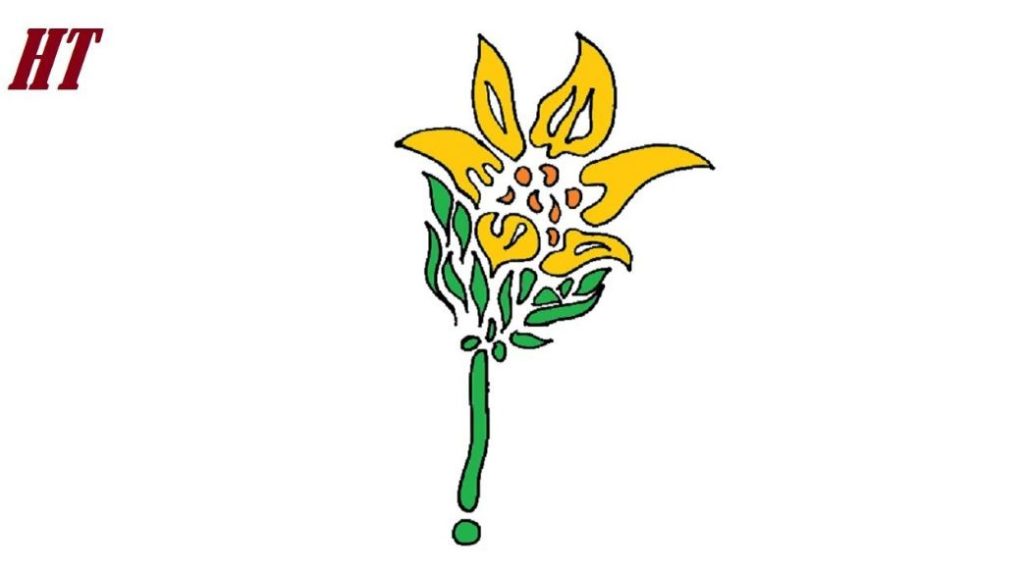 How to Draw a Wildflower step by step - Flower Drawing - Entertainment ...