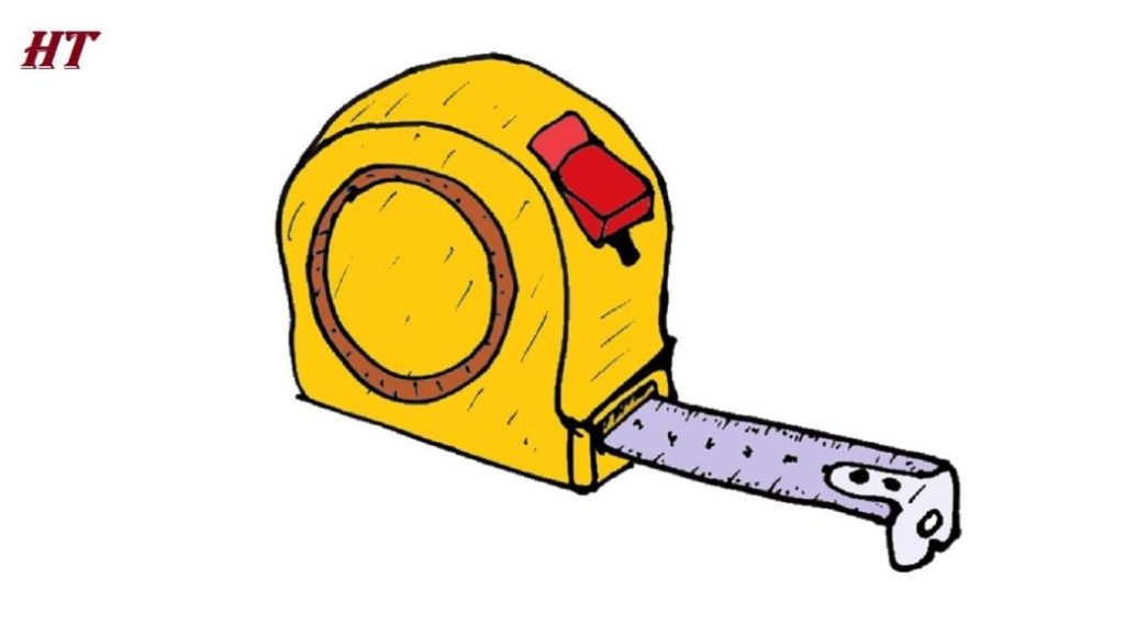 How to Draw a Measuring tape step by step - Entertainment for All