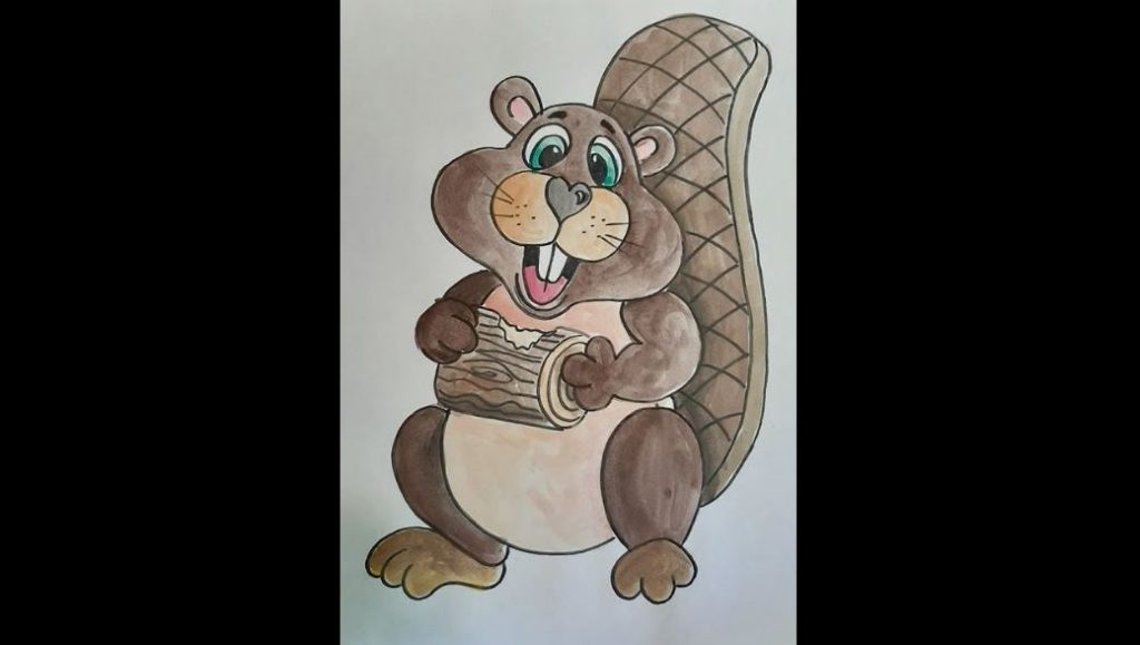 How to Draw a Beaver step by step - Entertainment for All