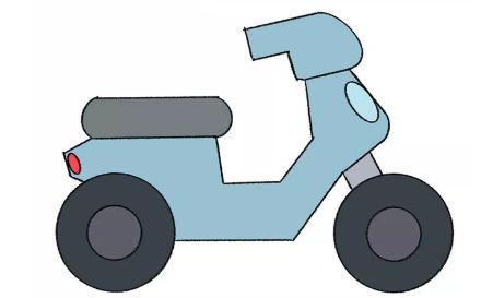 How to Draw a Scooter step by step - Entertainment for All