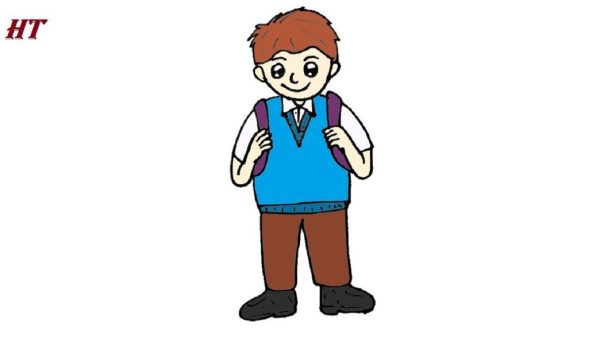 How to Draw a Student step by step - Entertainment for All