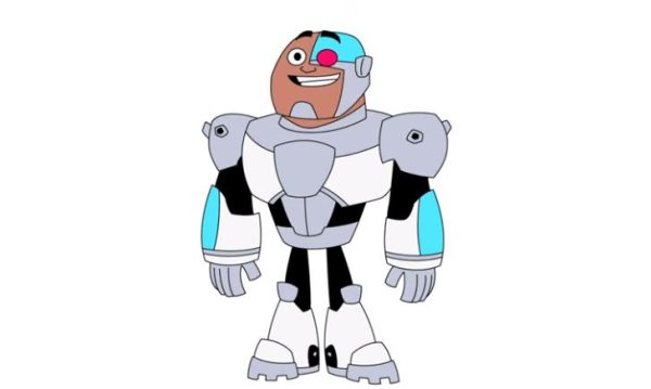 How to Draw Cyborg from Teen Titans step by step - Entertainment for All