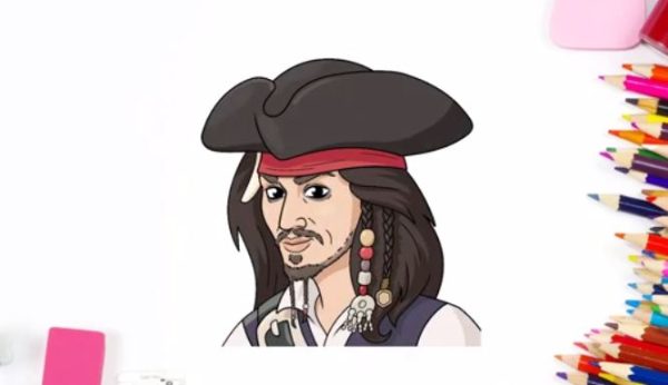How to Draw Captain Jack Sparrow step by step - Entertainment for All