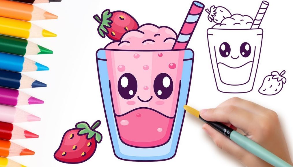 How to Draw a Smoothie step by sep - Entertainment for All